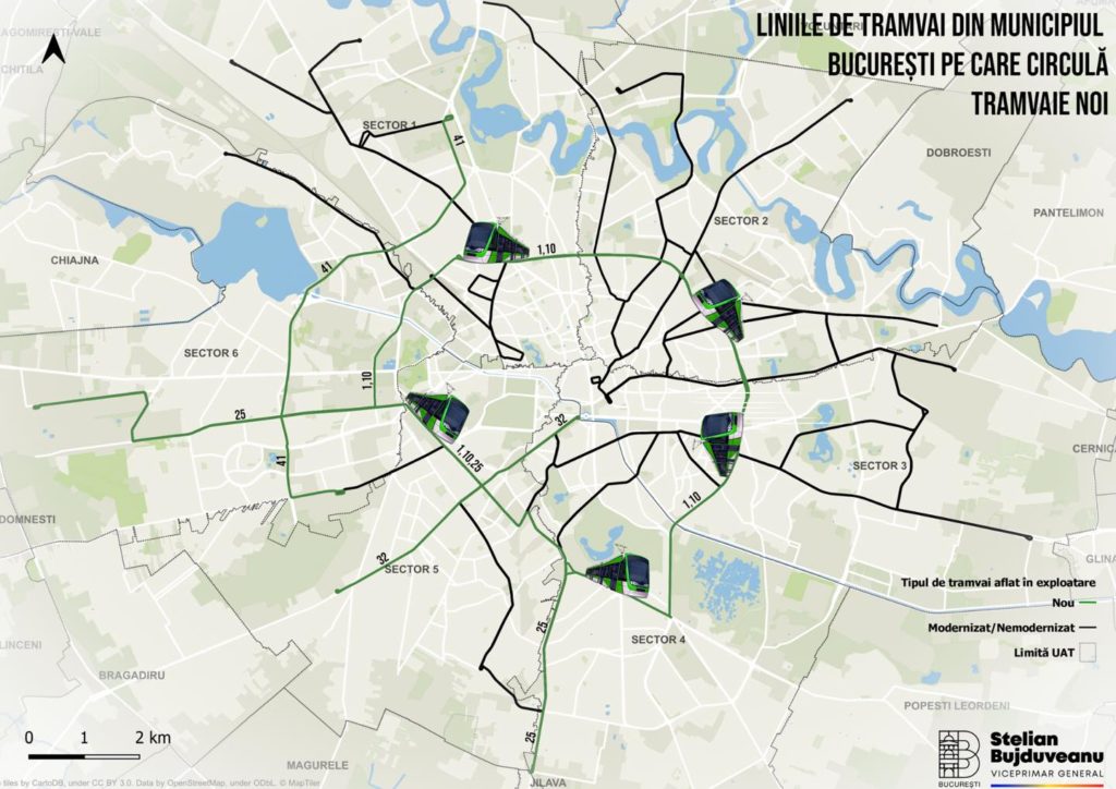 Alte cinci tramvaie noi pentru București