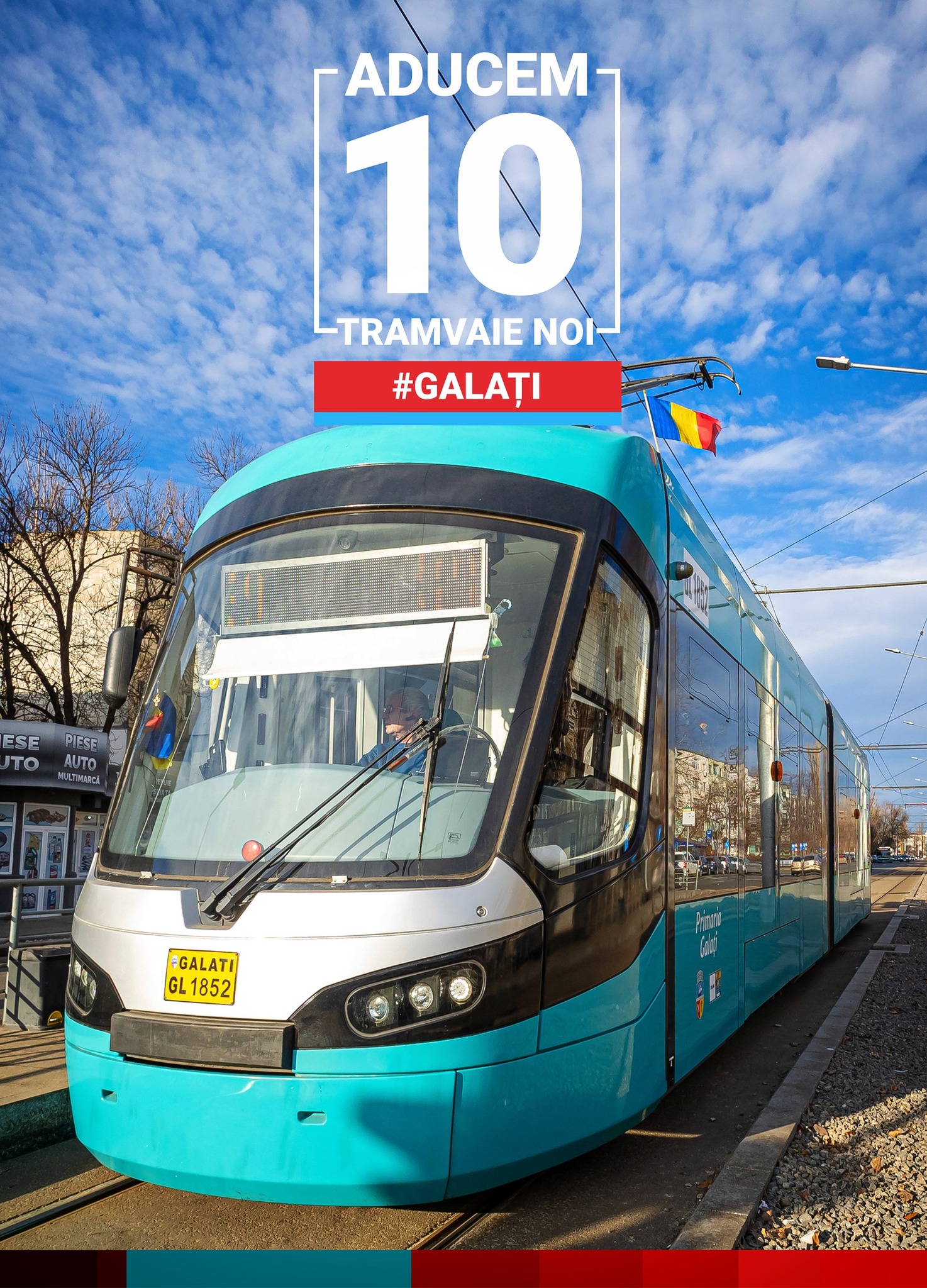 Astra Arad ajută Galațiul să aibă un transport local modern
