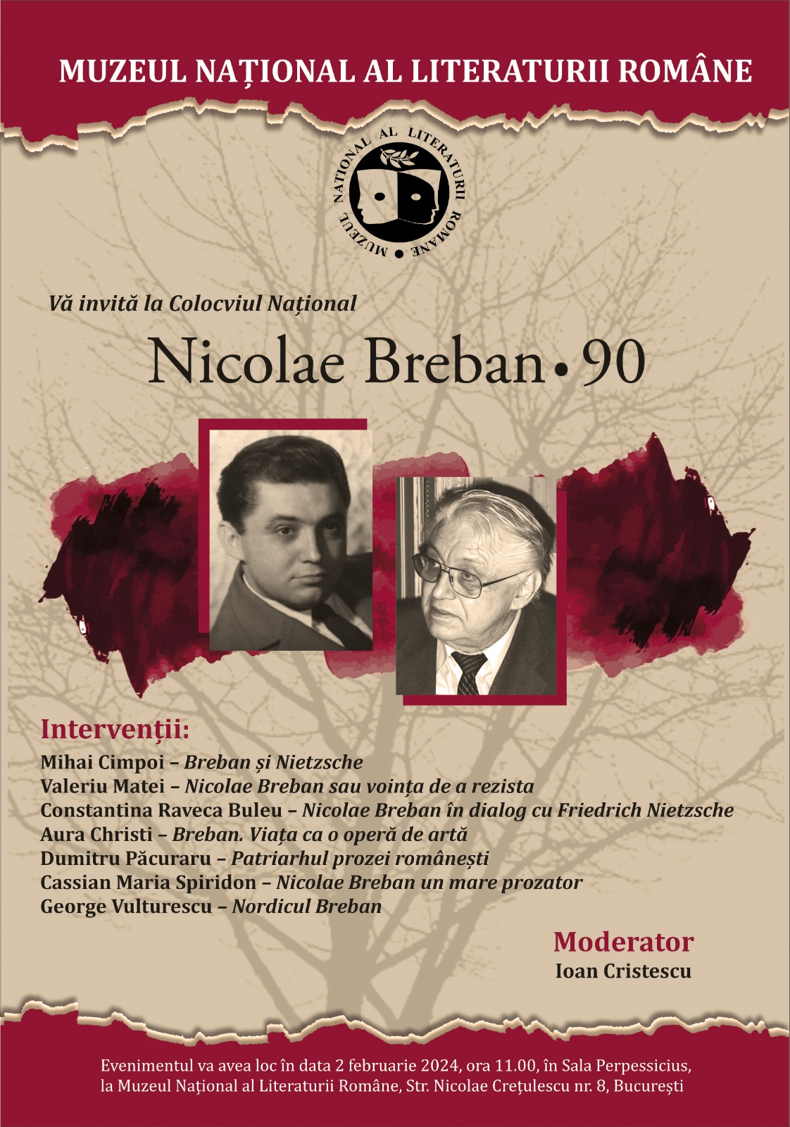 Academia Română și MNLR îl omagiază pe Nicolae Breban