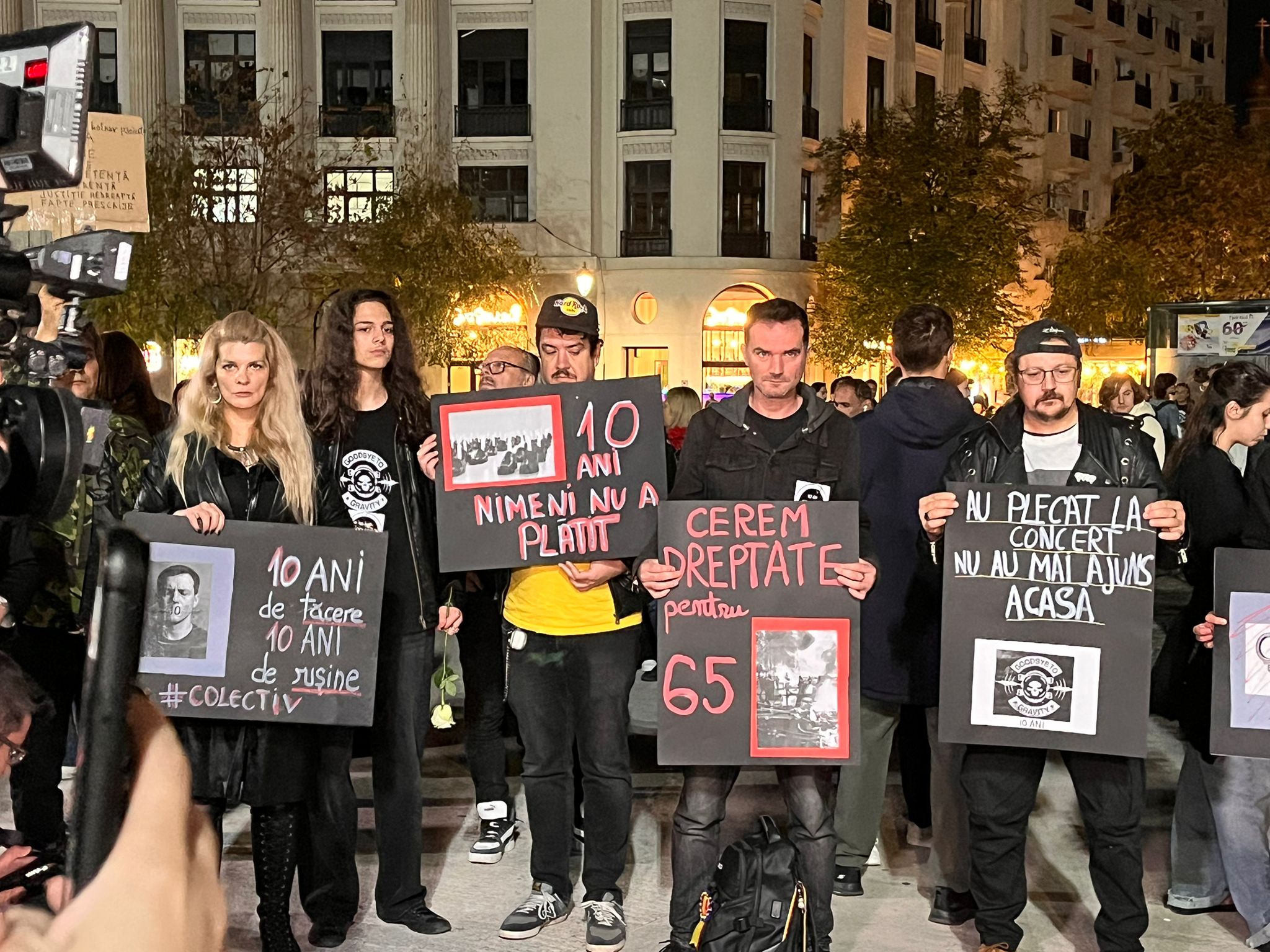 Colectiv. 3.000 de lei amendă de la jandarmi pentru marș VIDEO