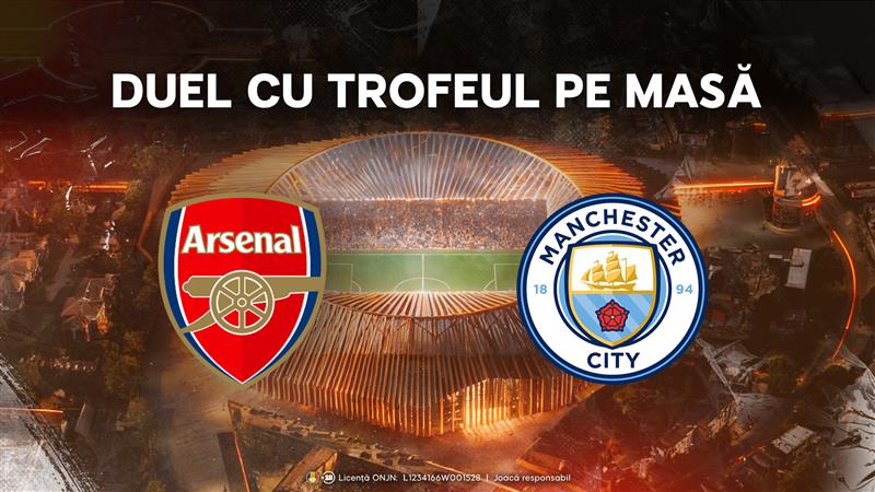 Arsenal - Manchester City, duel cu trofeul pe masă în Cupa Ligii Angliei